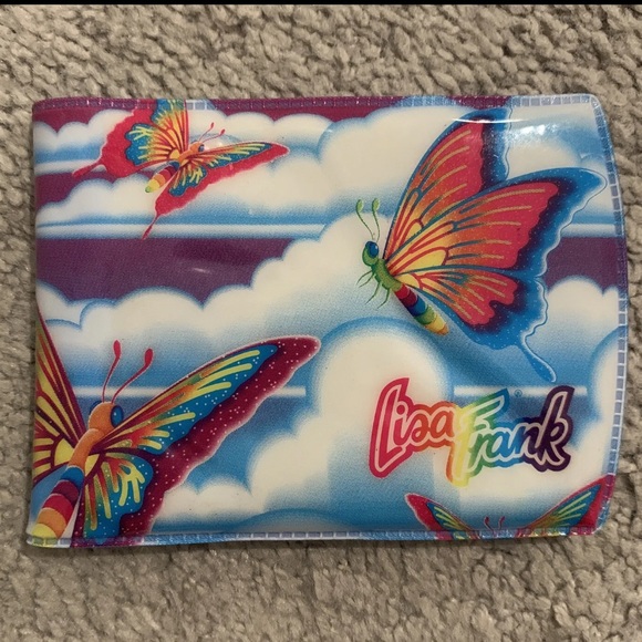Lisa Frank | Bags | Vintage Lisa Frank Walletbifold Butterflies Never ...